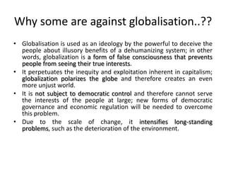 Globalisation | PPTX | Economy | Business and Finance