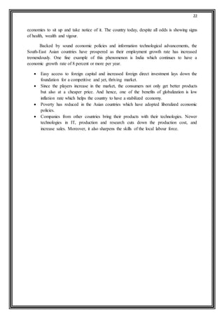 Globalisation | DOCX | Economy | Business and Finance