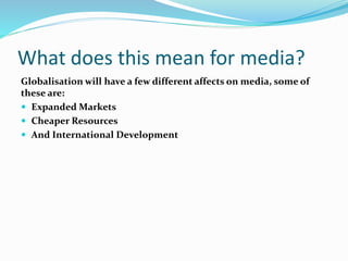 Globalisation | PPTX