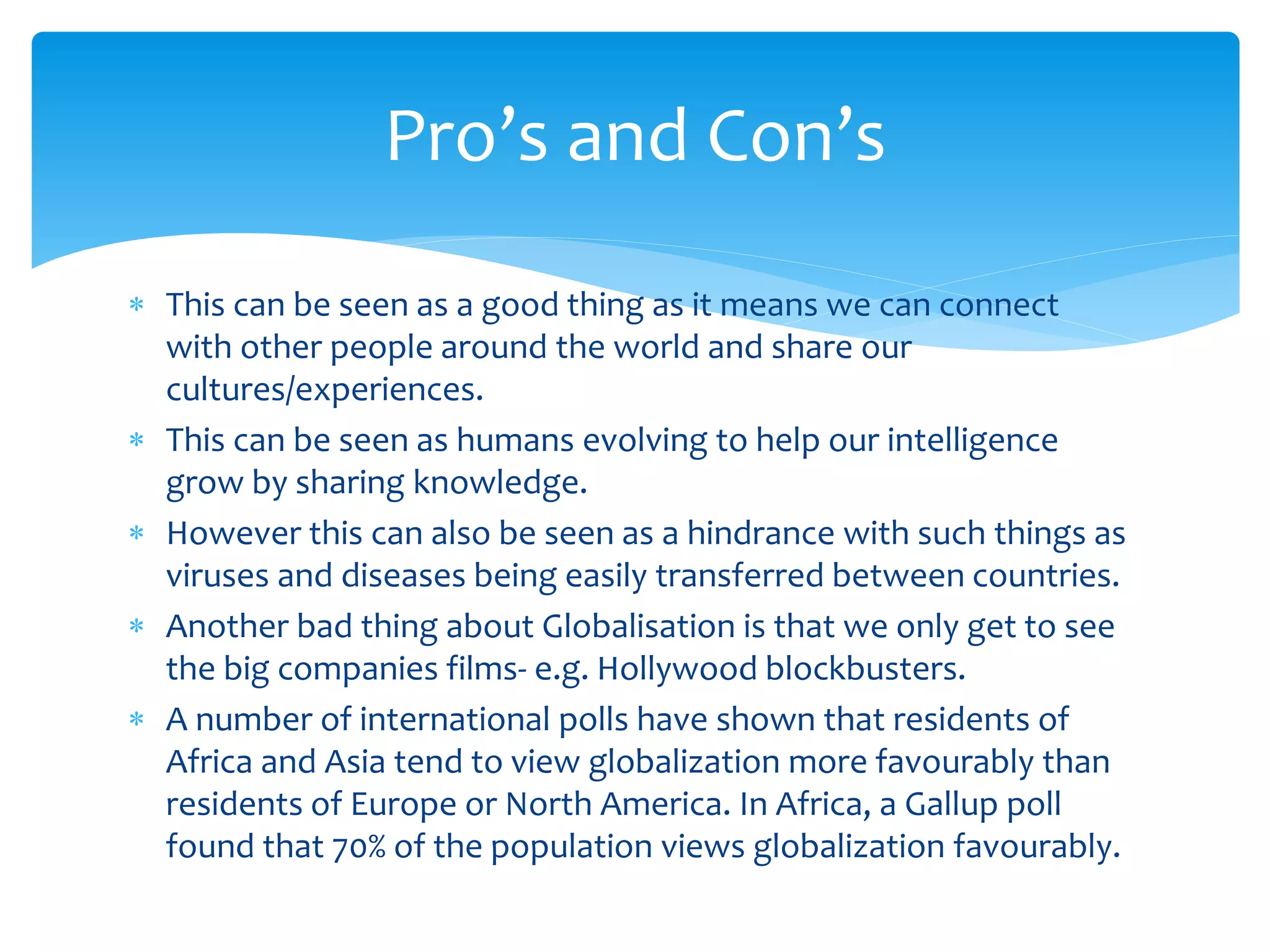 Globalisation in Media | PPTX