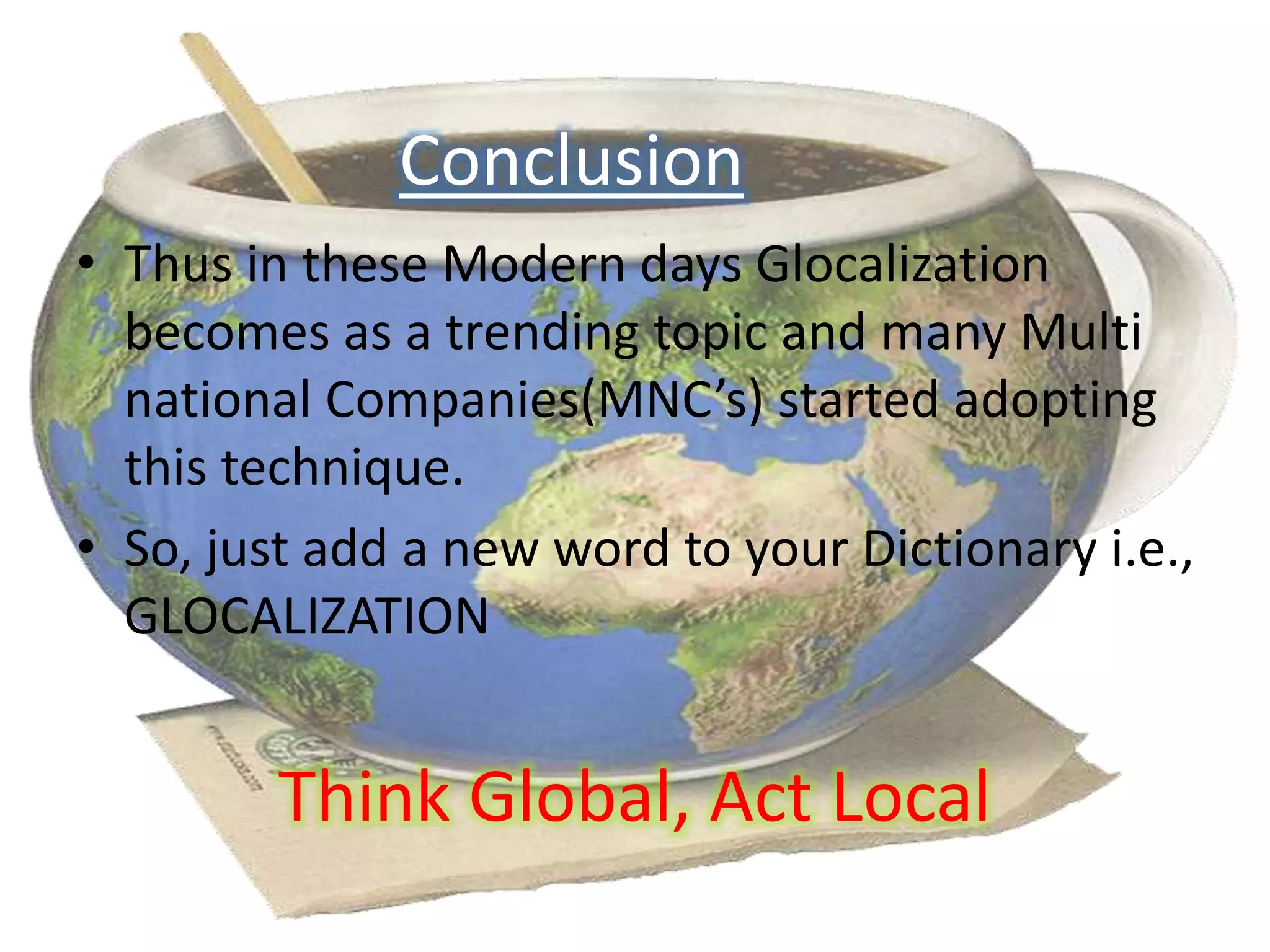 Glocalisation | PPTX