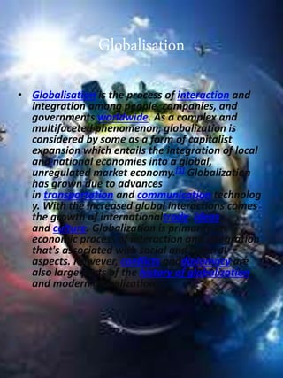 Globalisation | PDF