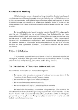 Globalisation | PDF