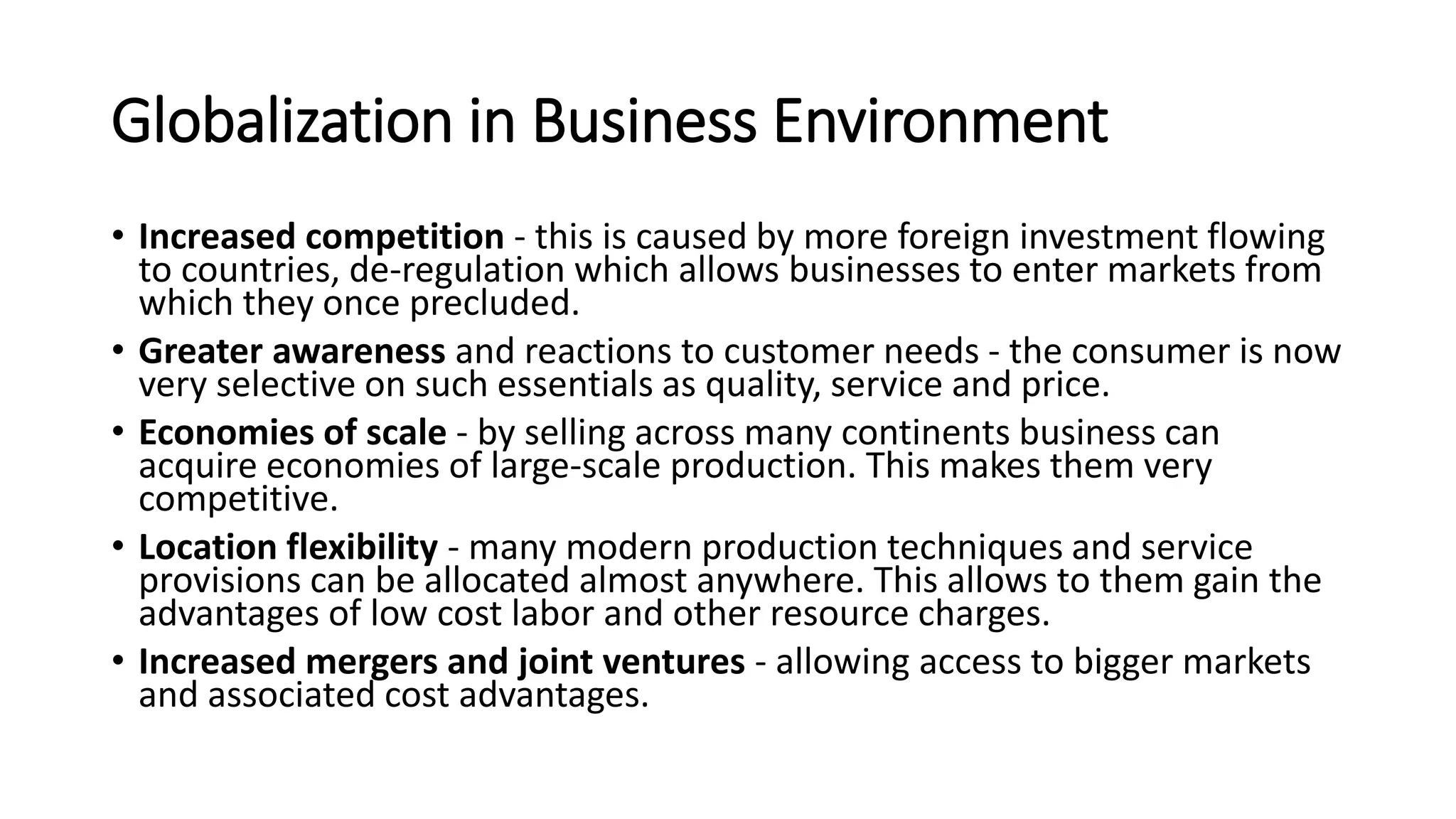 Globalisation | PPTX | Economy | Business and Finance