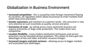 Globalisation | PPTX | Economy | Business and Finance