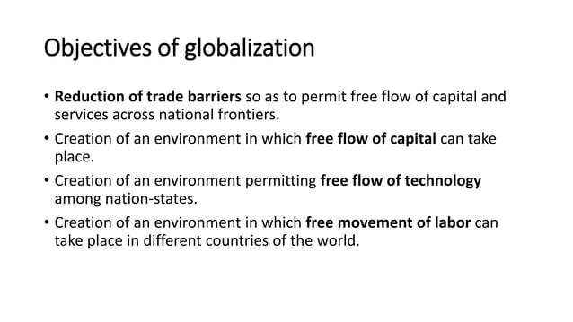 Globalisation | PPTX | Economy | Business and Finance