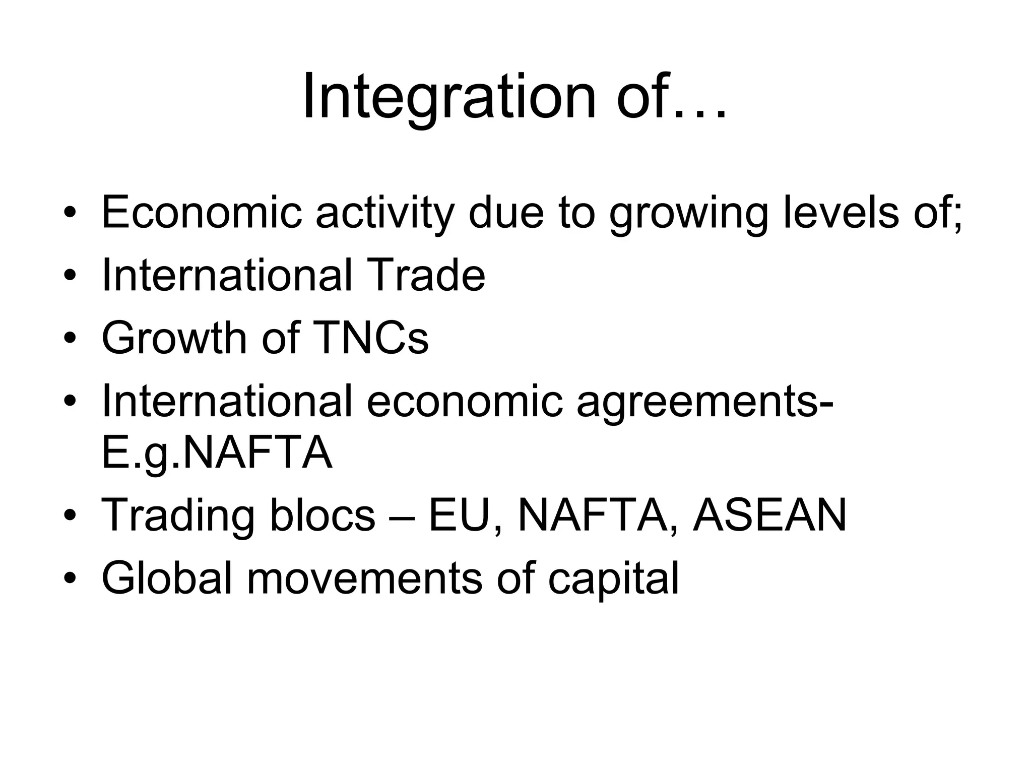 Globalisation Definition | PPT