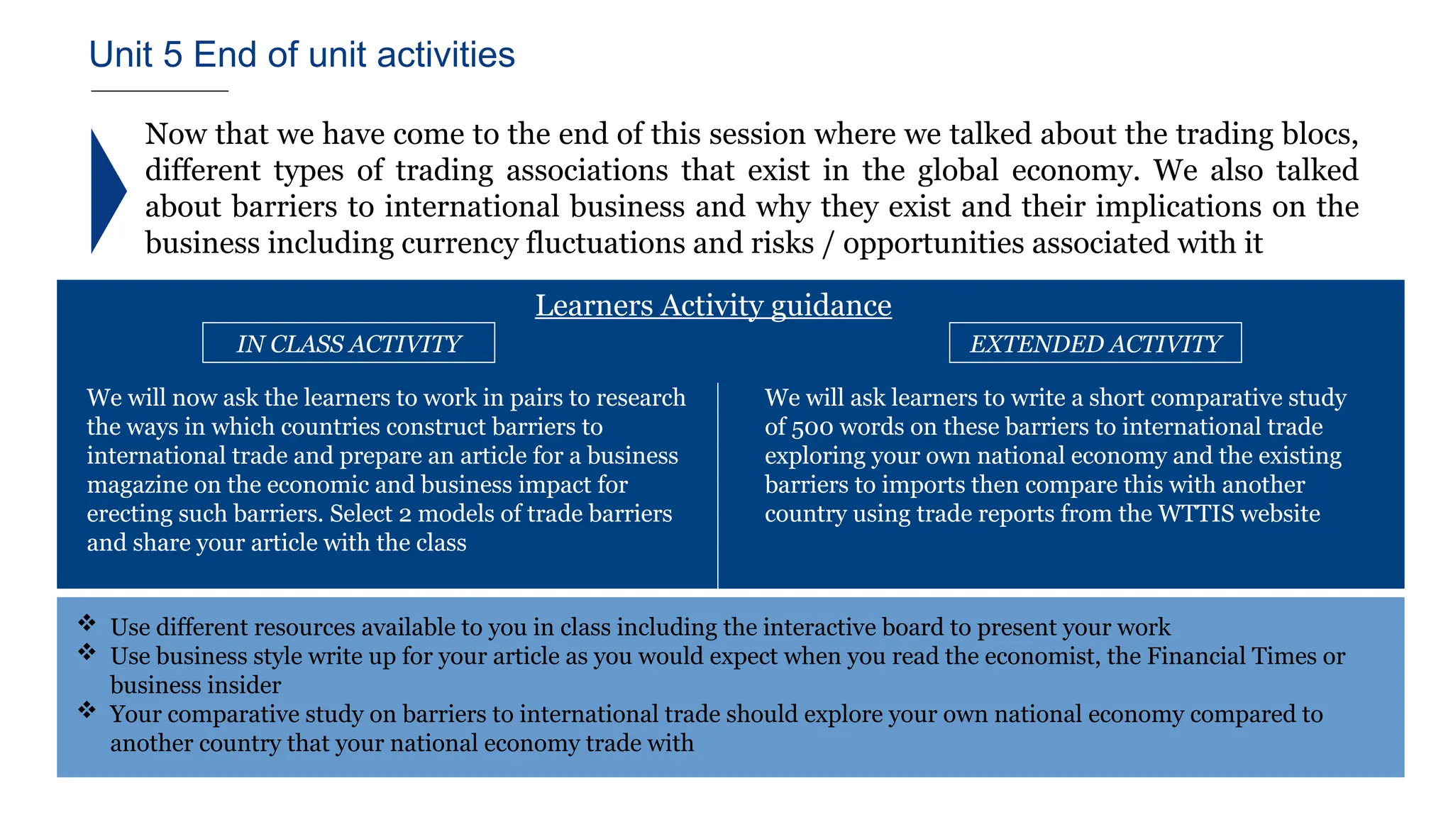 Globalisation - International Business Unit5.pptx