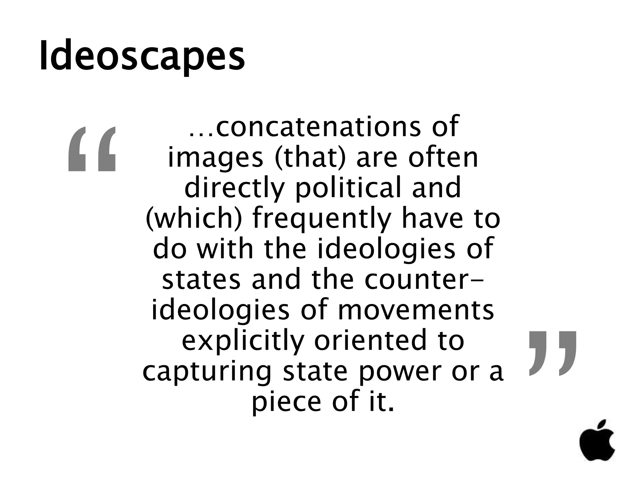 'A is for Appadurai': Globalisation and Apple | PPTX