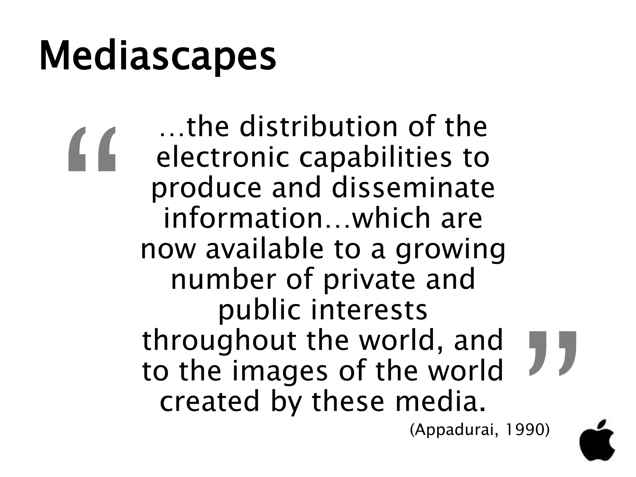 'A is for Appadurai': Globalisation and Apple | PPTX