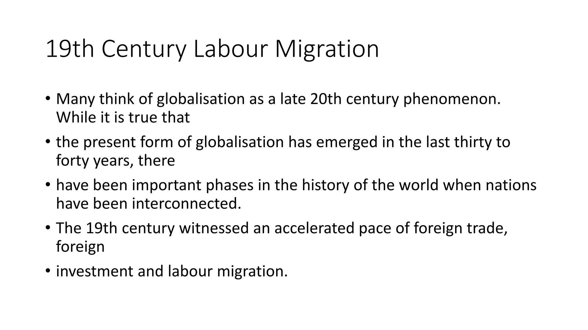 Globalisation and its impact | PPTX