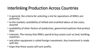 Globalisation and its impact | PPTX