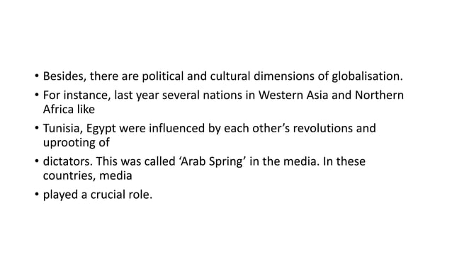 Globalisation and its impact | PPTX