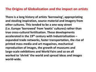 Globalisation and art | PPTX