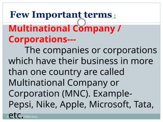Globalisation And Indian Economy... CBSE Class -X Social Science...2024 ...
