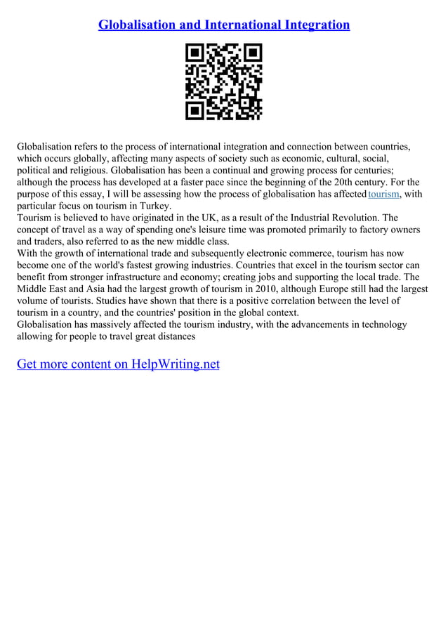 Globalisation And International Integration | PDF