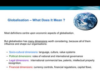 Globalization and its Impact on Organizational Change | PPT