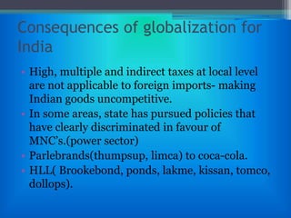 Globalisation and liberalisation | PPTX