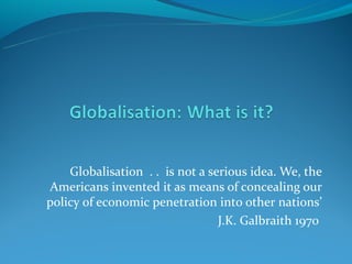 Globalisation and management | PPT