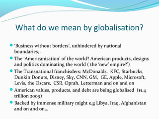 Globalisation and management | PPT