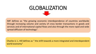 Globalisation and privatisation | PPTX