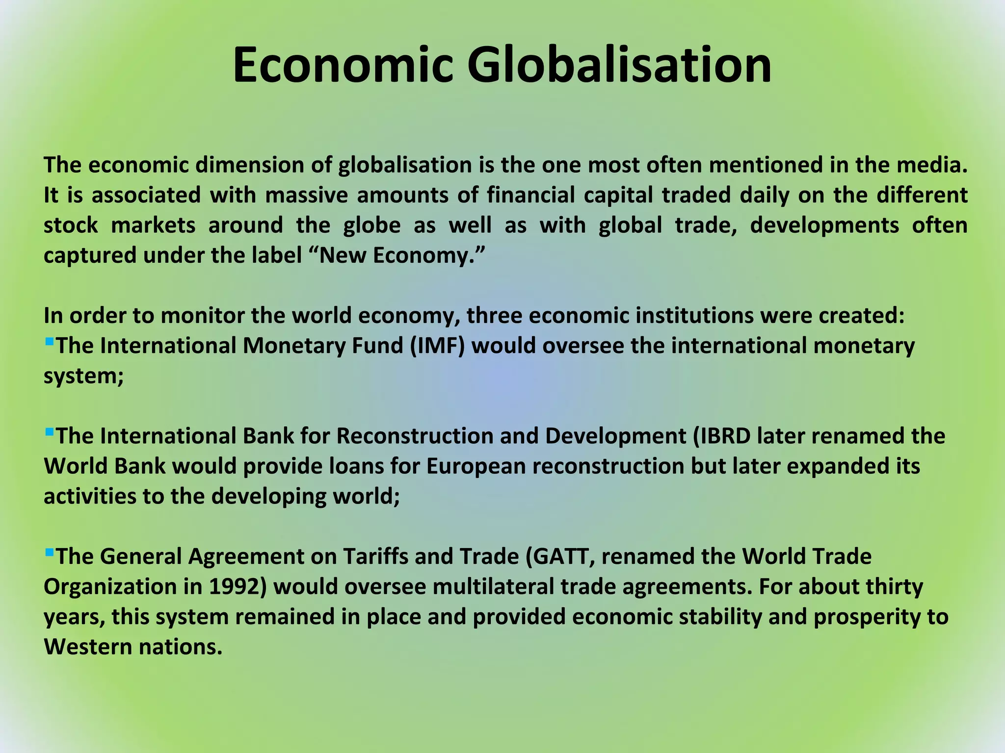 Globalisation and society | PPT