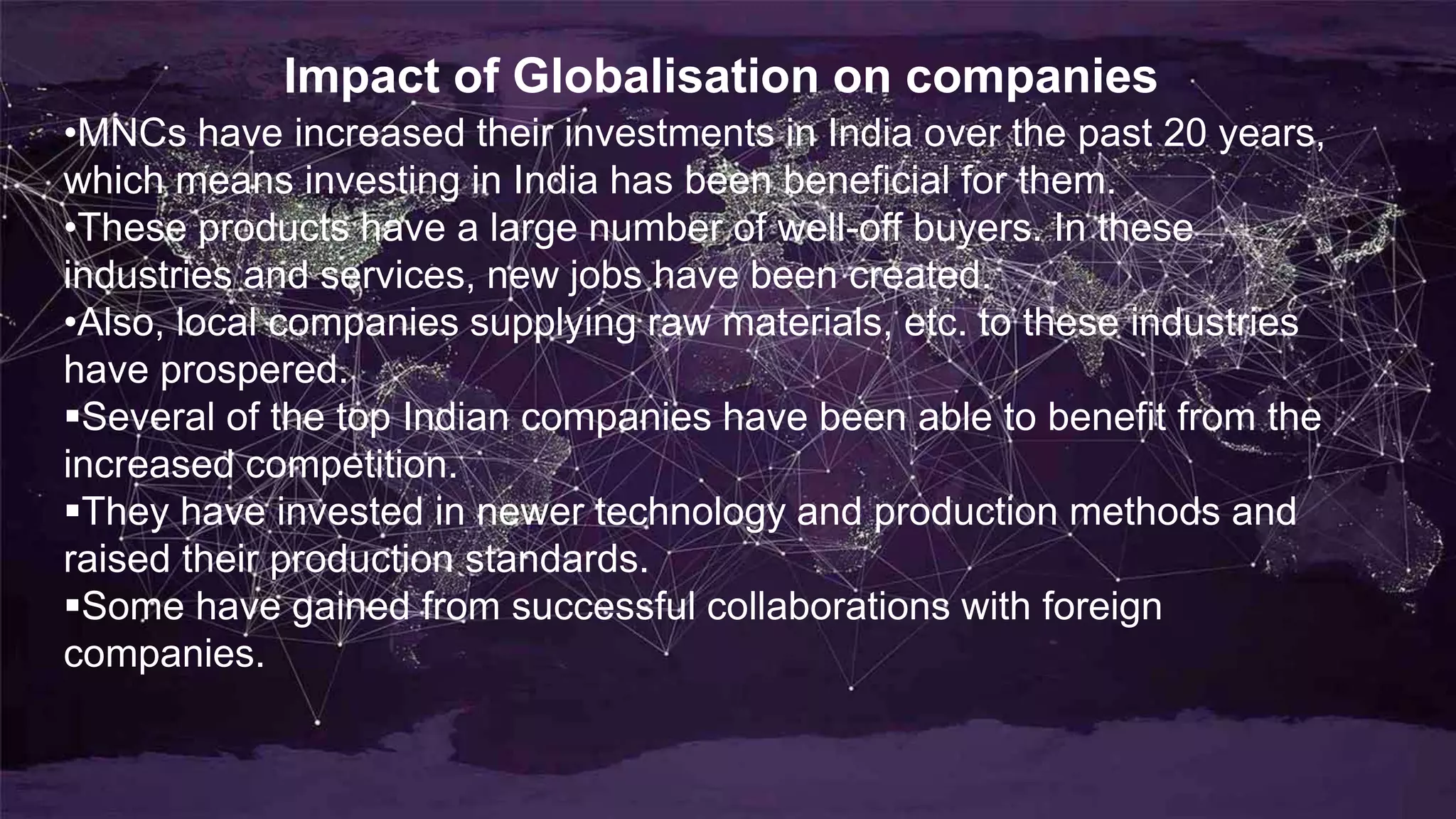 GLOBALISATION AND THE INDIAN ECONOMY NCERT CLASS 10 ECONOMICS | PPTX
