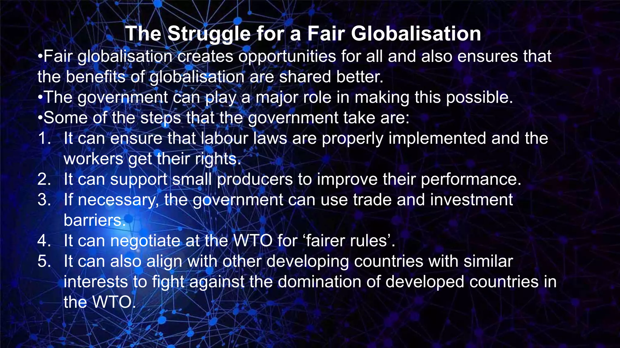 GLOBALISATION AND THE INDIAN ECONOMY NCERT CLASS 10 ECONOMICS | PPTX