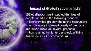 GLOBALISATION AND THE INDIAN ECONOMY NCERT CLASS 10 ECONOMICS | PPTX