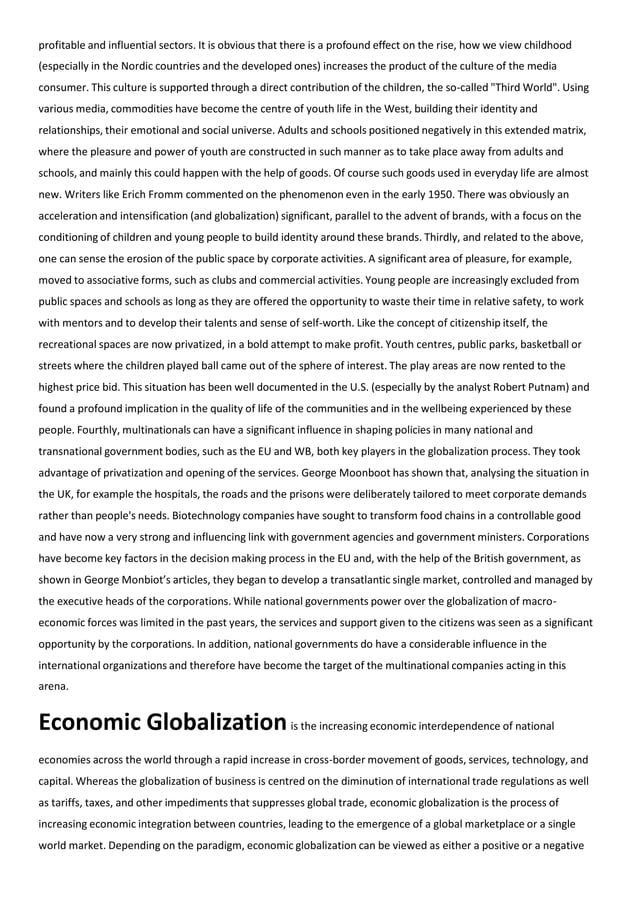 Globalisation ppt | PPTX