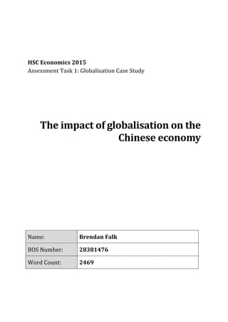 Globalisation essay | PDF