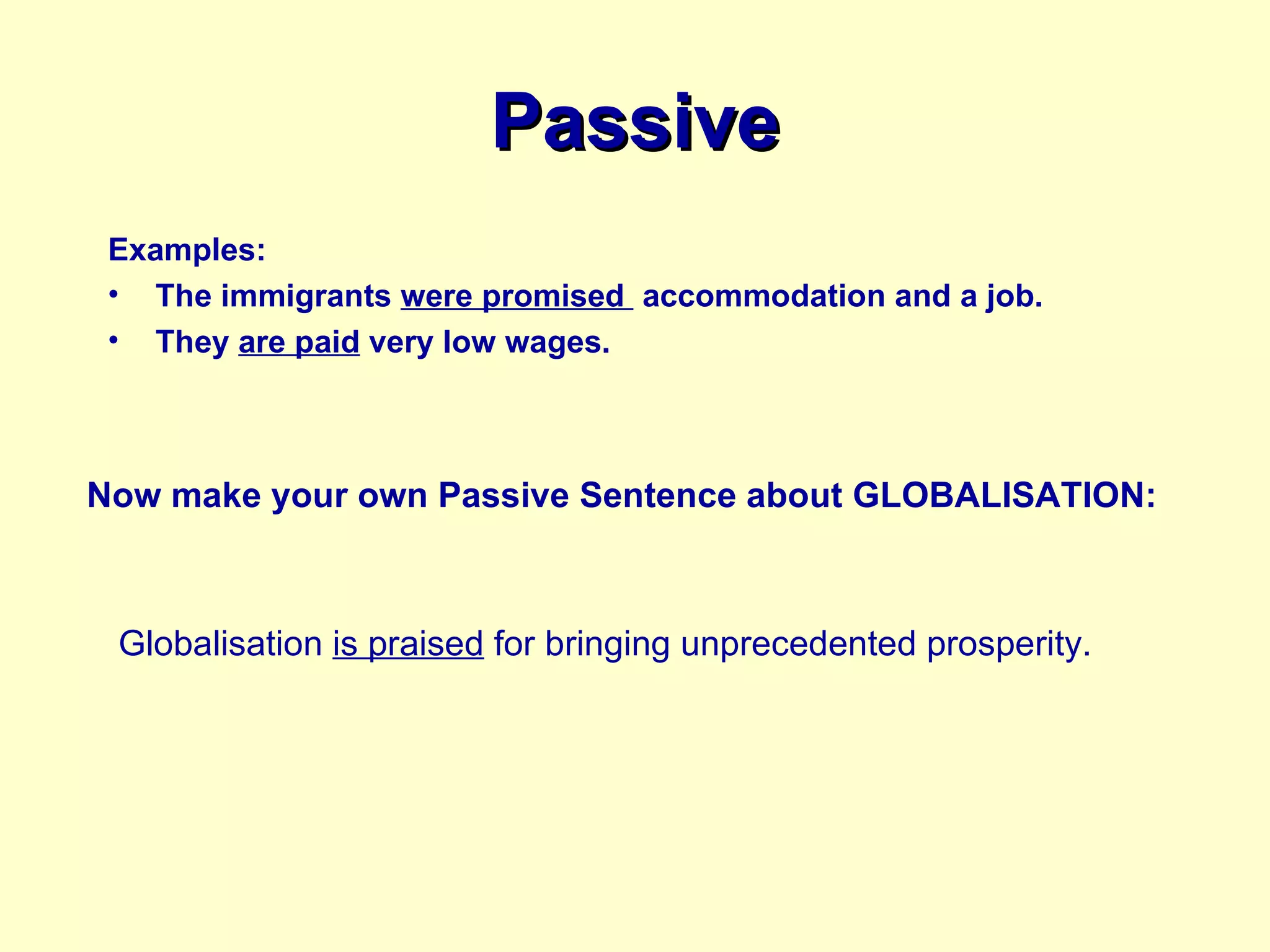 Globalisation Grammar1 | PPT