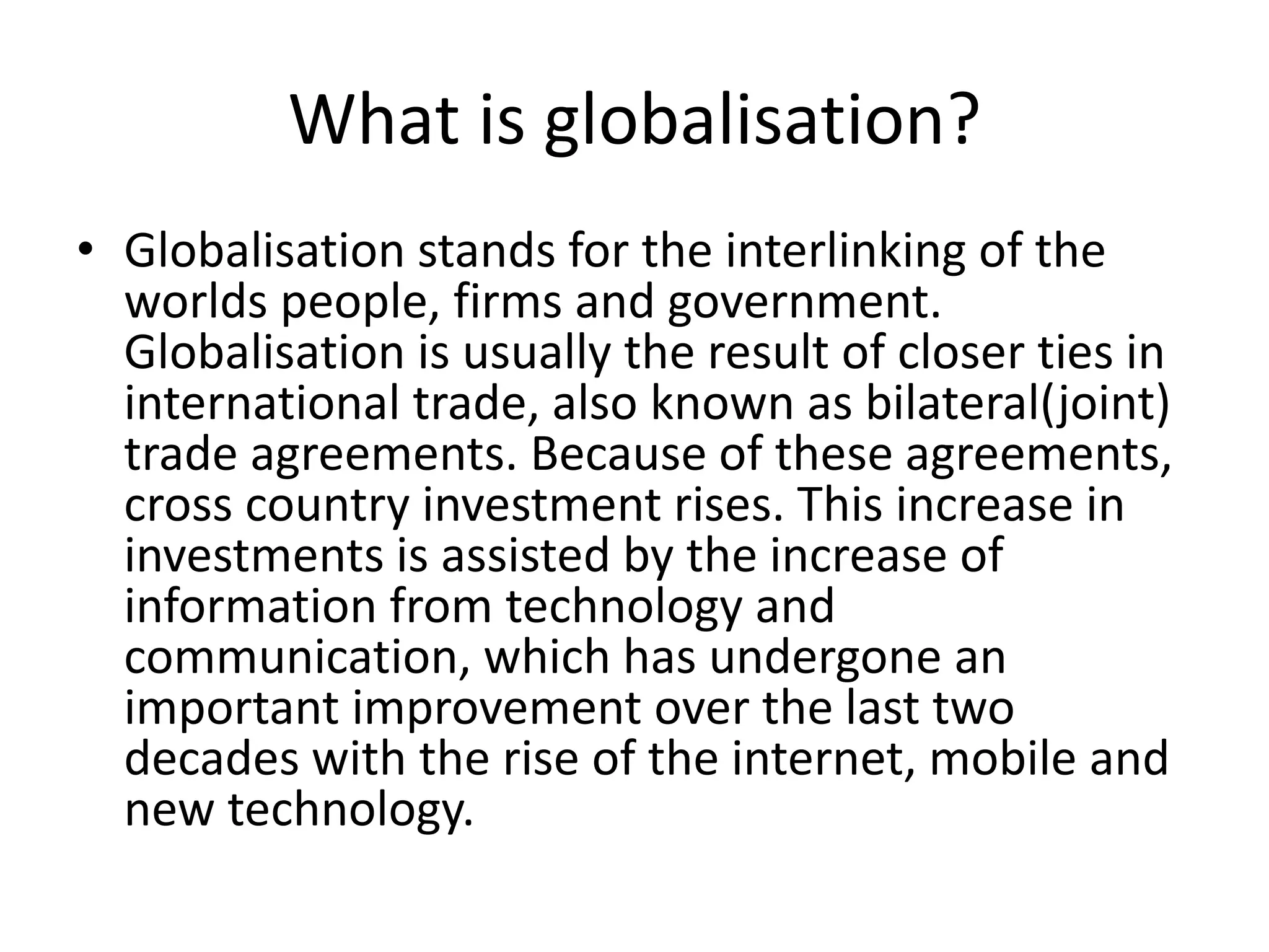 Globalisation | PPT