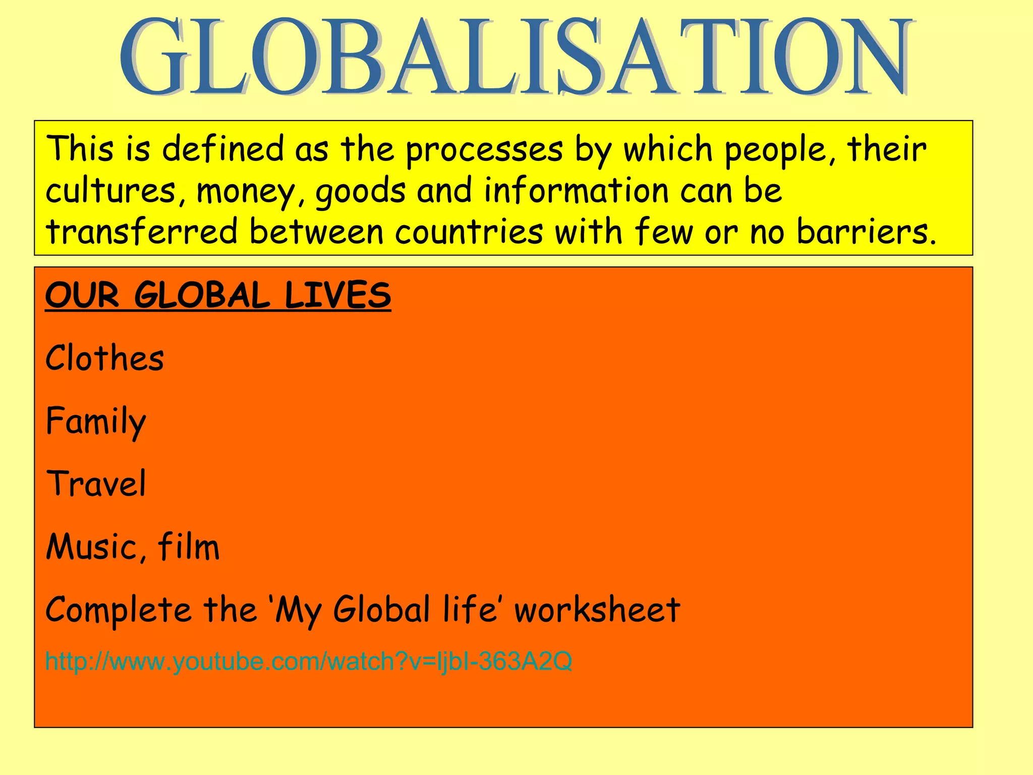 Globalisation Year 12 | PPT