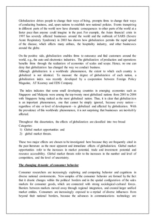 Globalisation of business dissertation project 2402.docx | Business Administration | Business