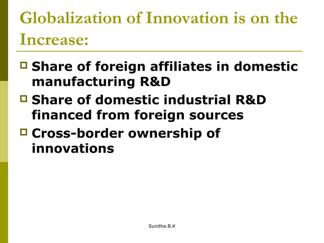 Globalisation of technology | PPT | Business | Business and Finance