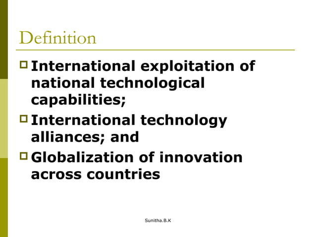 Globalisation of technology | PPT | Business | Business and Finance