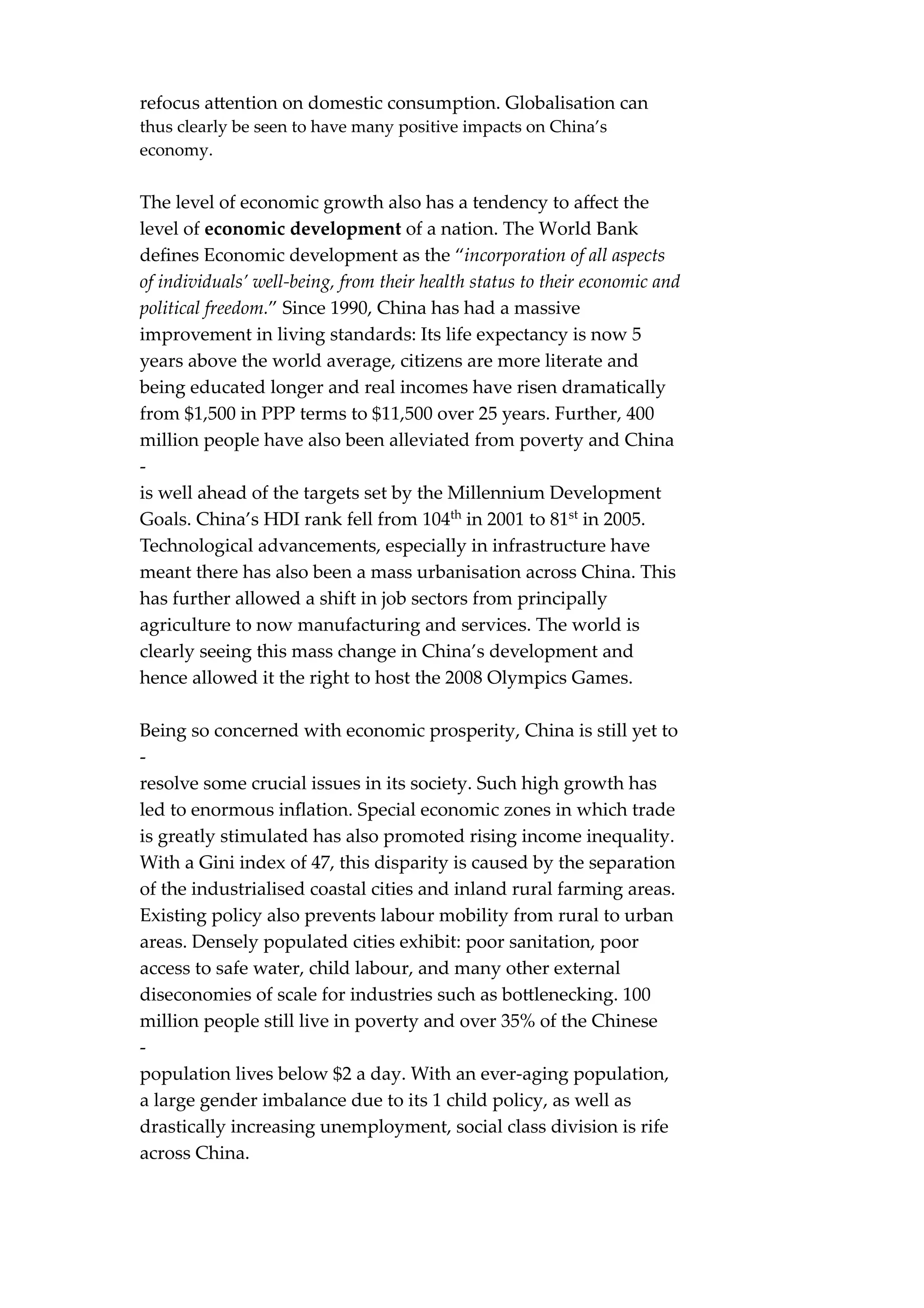Globalisation speech | PDF