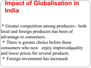 Globalisation & the indian economy | PPTX