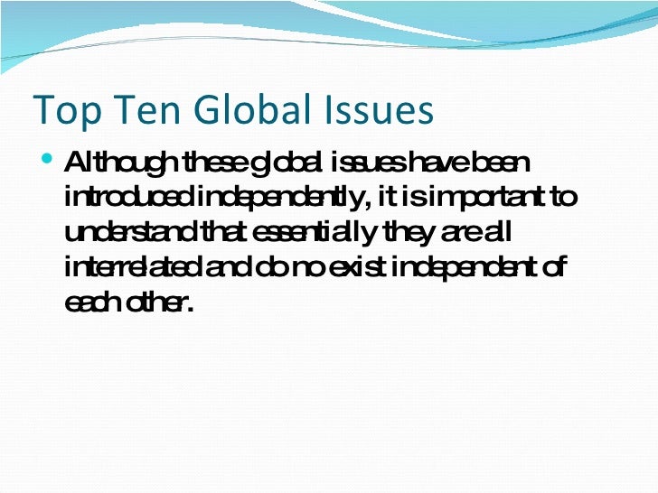 Global Issues