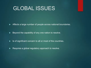 Global Issues-Professional Ethics | PPTX