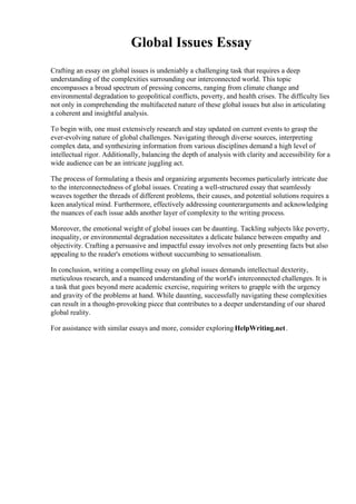 Global Issues Essay.pdf
