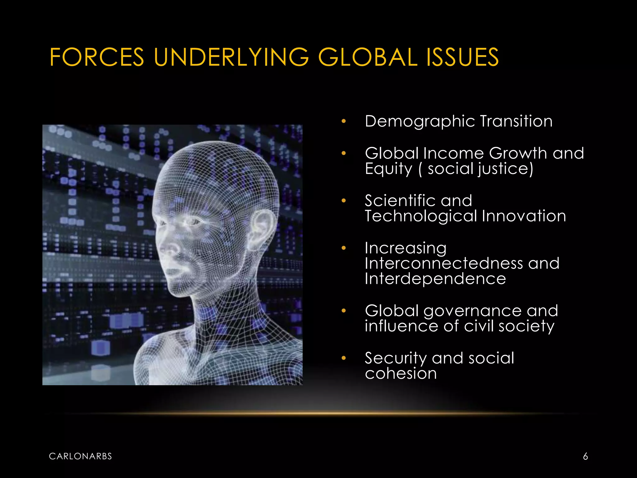 Global issues ppt carlo | PPTX