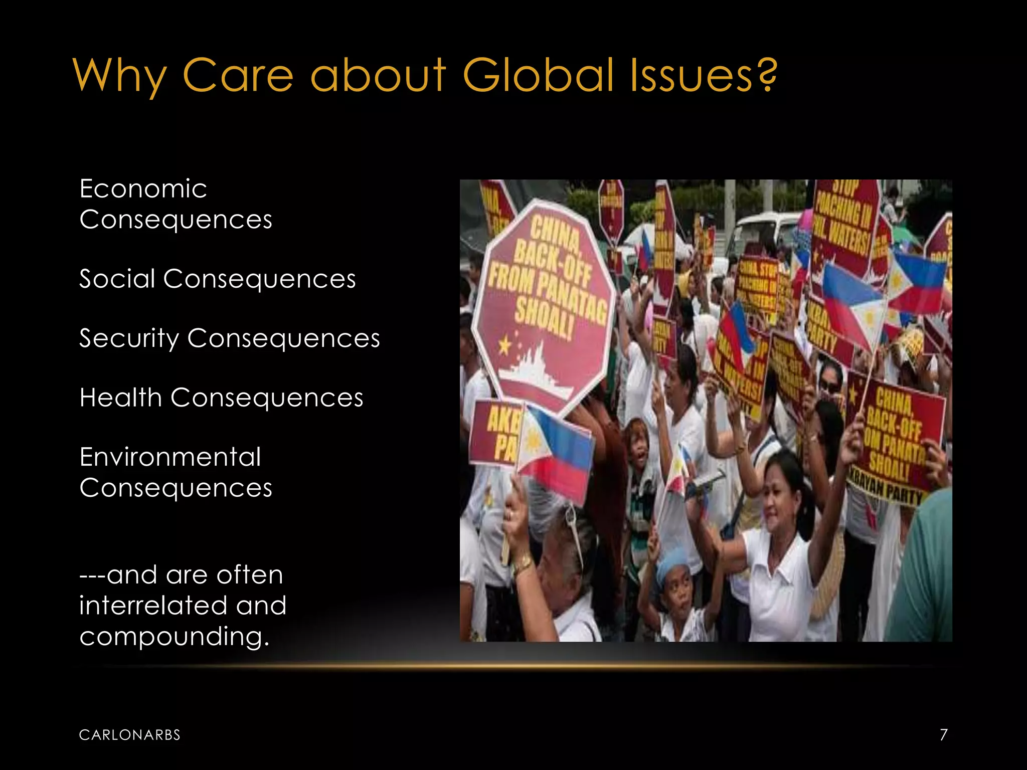 Global issues ppt carlo | PPTX