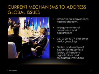 Global issues ppt carlo | PPTX