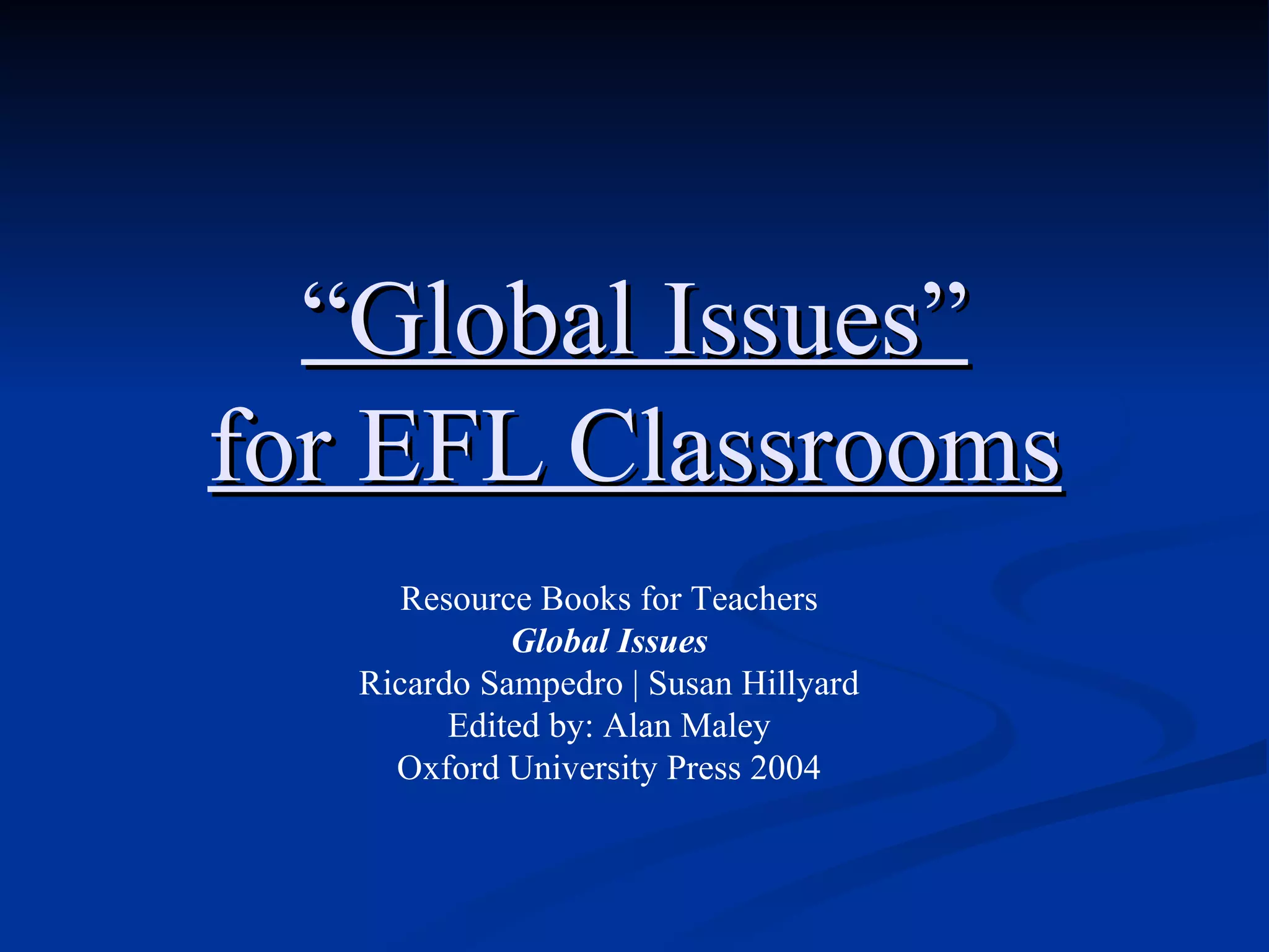 Global Issues Presentation | PPT