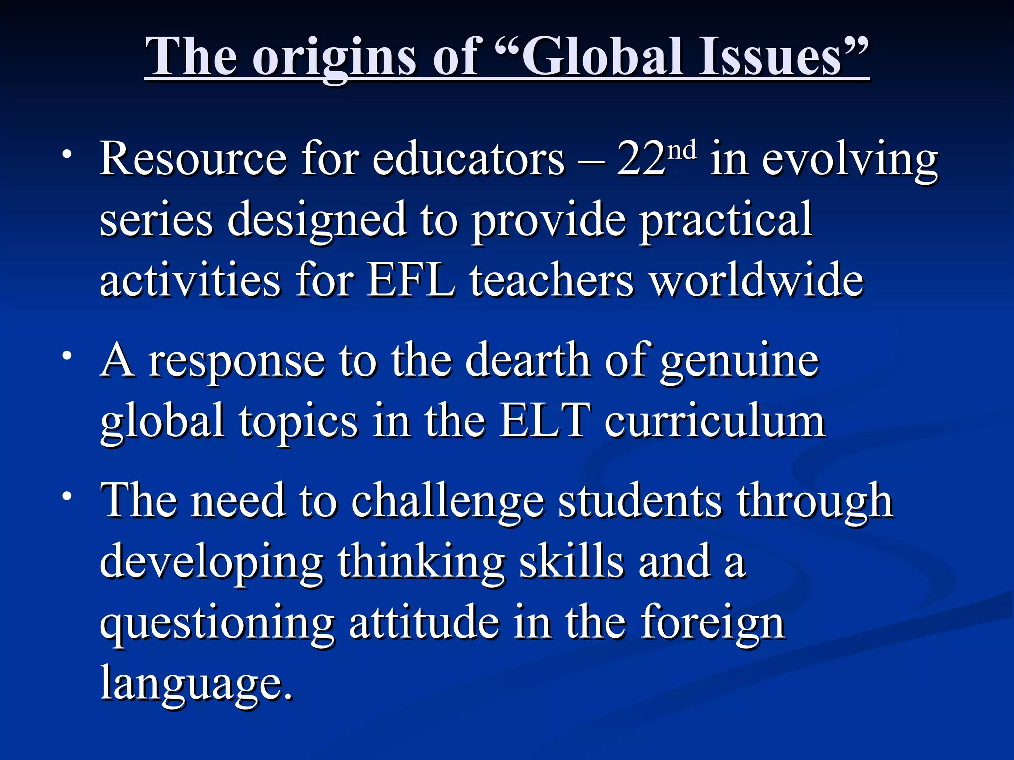 Global Issues Presentation | PPT