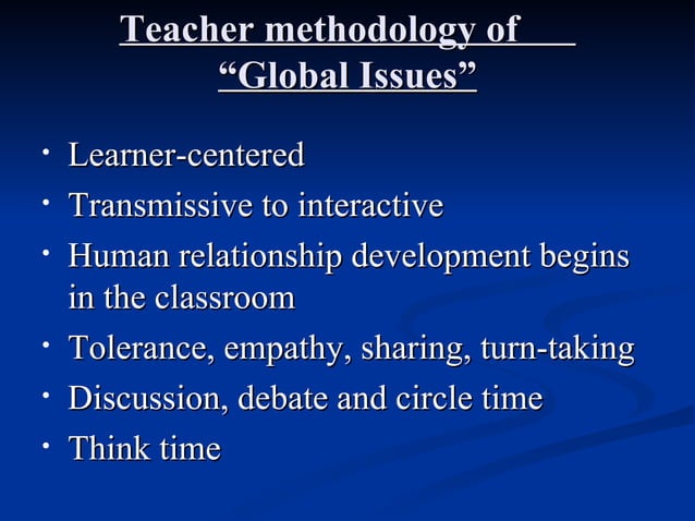 Global Issues Presentation | PPT | Education