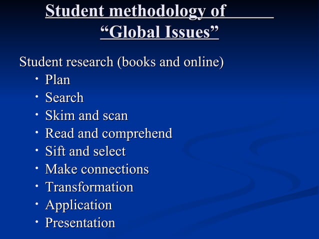 Global Issues Presentation | PPT | Education