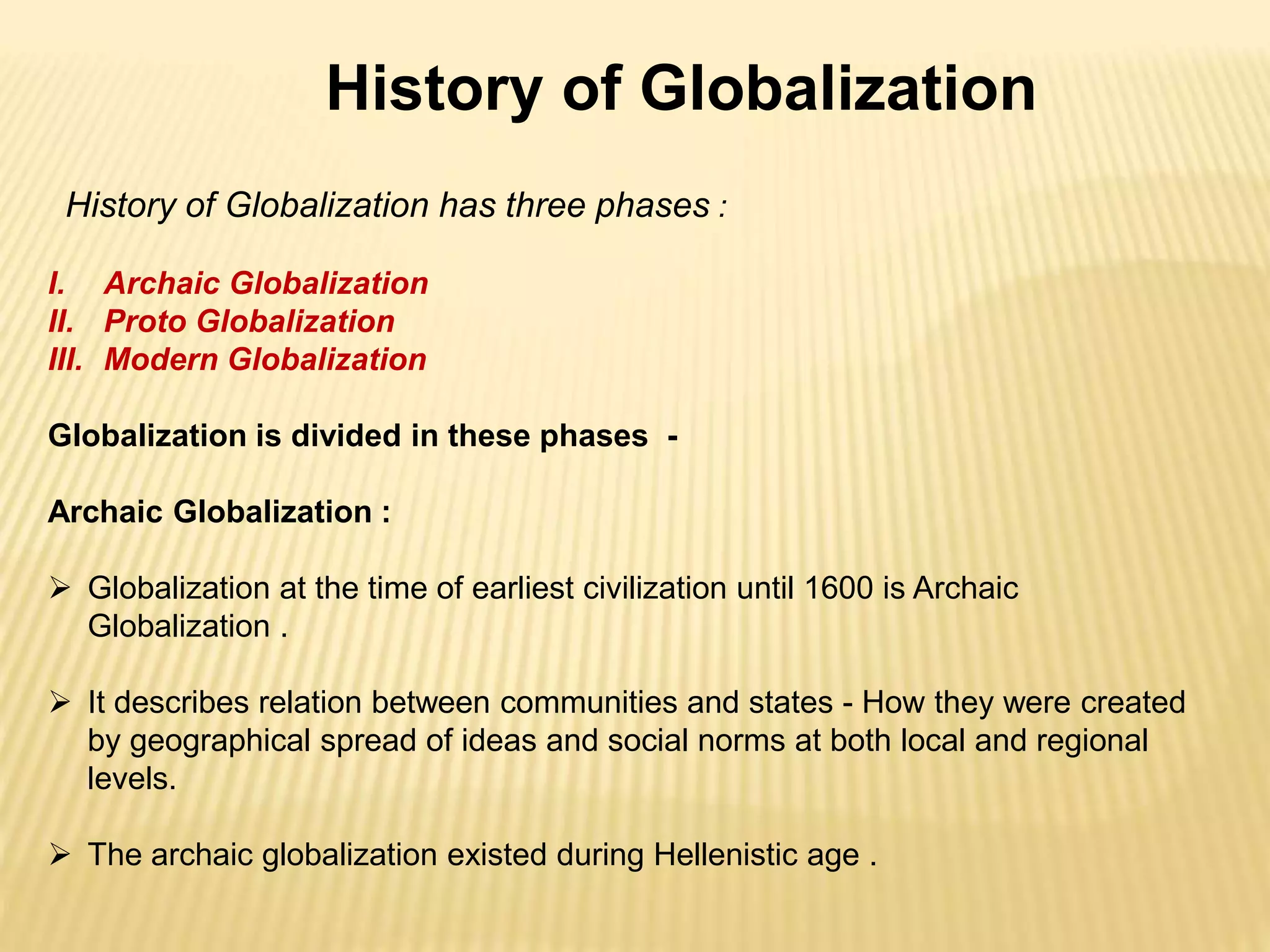 Globalizaion- Means,Effects & Aspects | PPSX